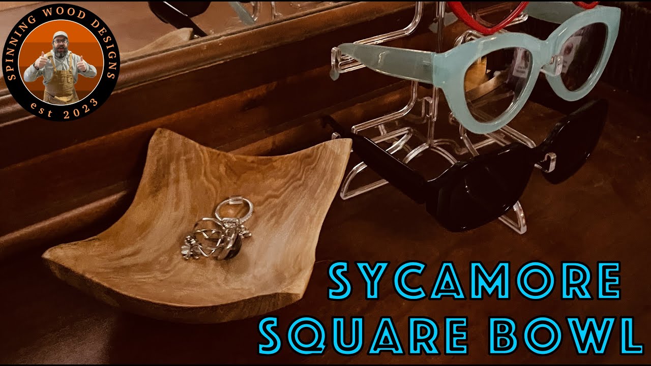 #11 Wood Turned Square Sycamore Bowl - YouTube