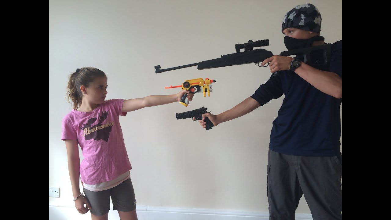 Nerf Robbery - Defend the House - YouTube