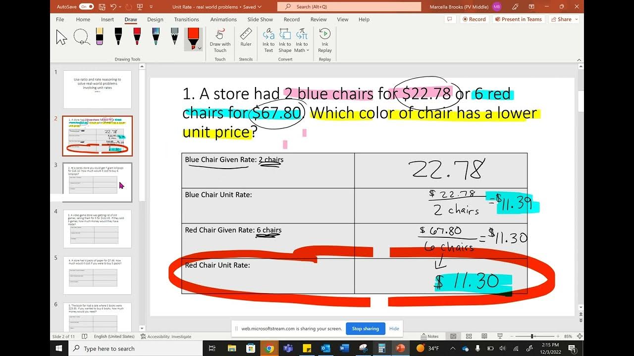 Use ratio and rate reasoning to solve real-world problems involving ...