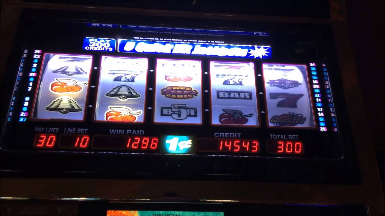 Quick Hits - Black & White Wild Jackpot - Bally Slot Bonus Win - YouTube
