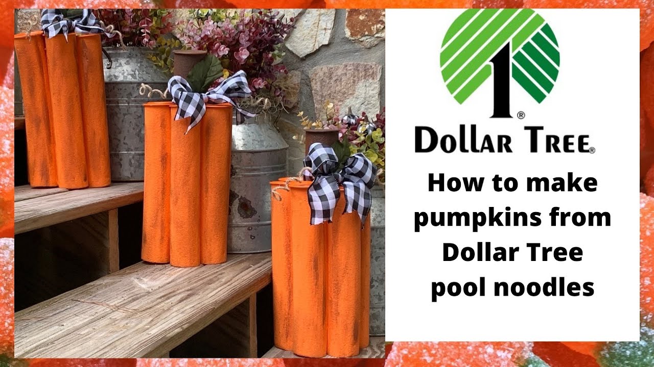 How to make a pool noodle pumpkin | pool noodle craft for Halloween ...