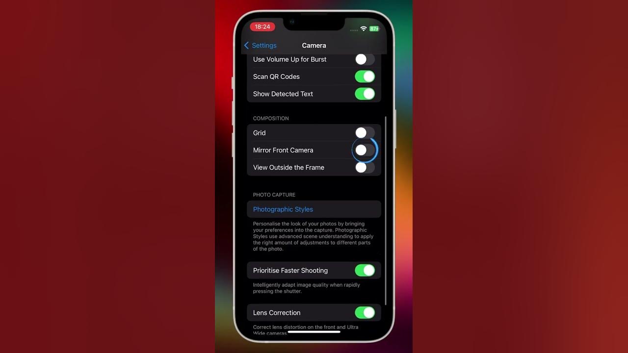 Activate Mirror Front Camera πΈβ‘οΈ π½πͺπ½ Iphone Shorts Foryou Youtube