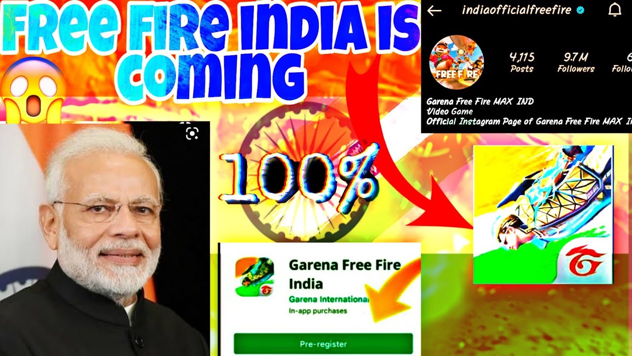 ফ্রিফায়ার ইন্ডিয়া আসছে 100% সত‍্য।।😱Free Fire India version Is Coming ...