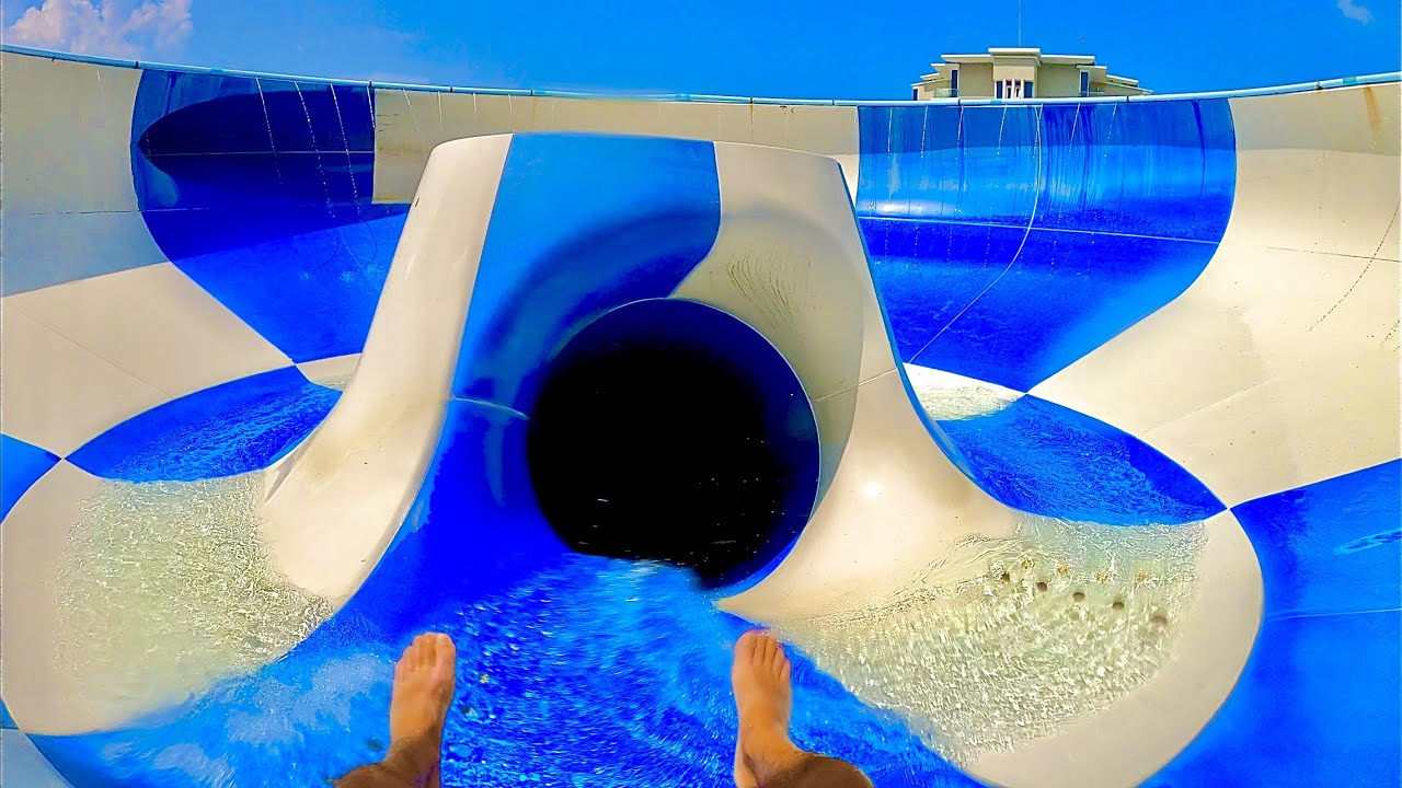 Super Hurricane Water Slide at Splash Jungle Water Park - YouTube