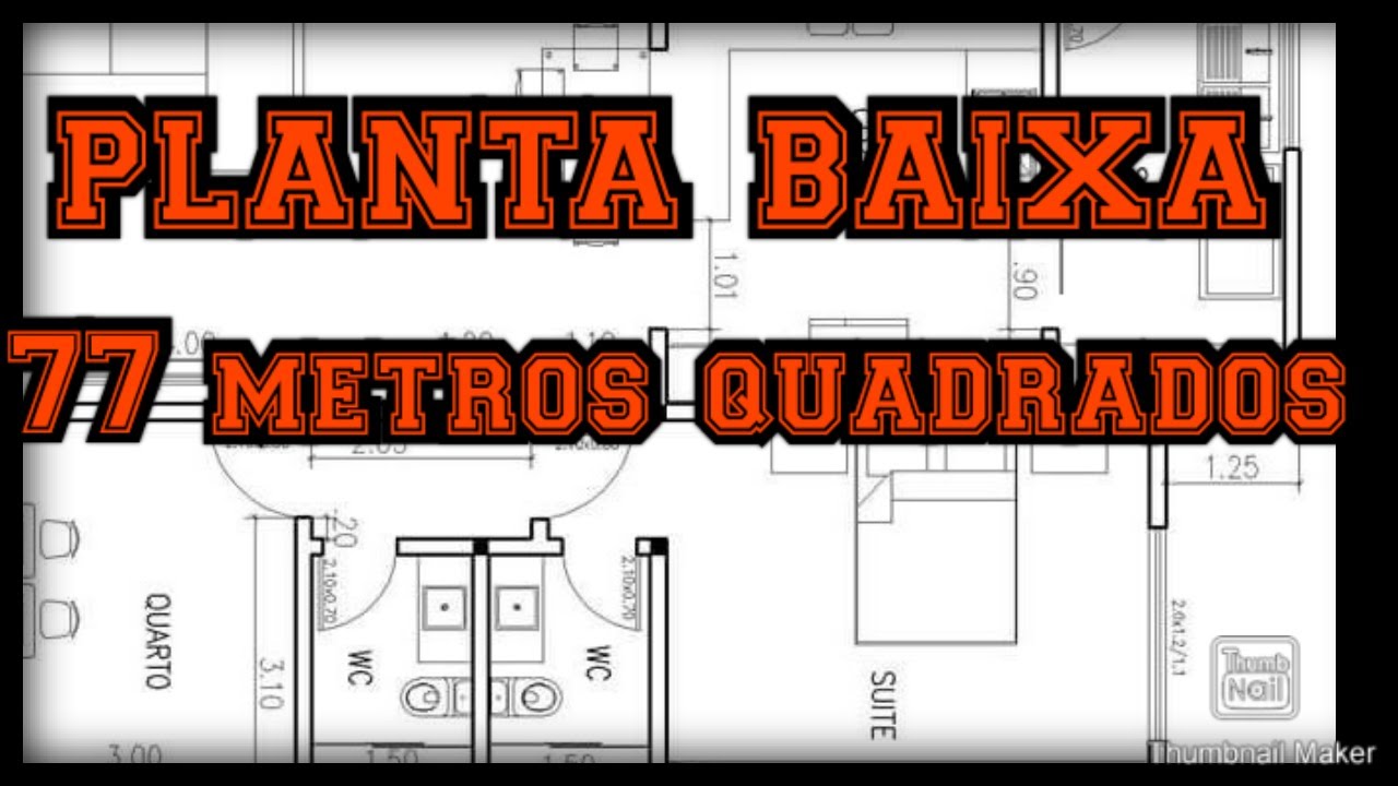 planta baixa 7x11 com suíte (casa 77 metros quadrados, - YouTube
