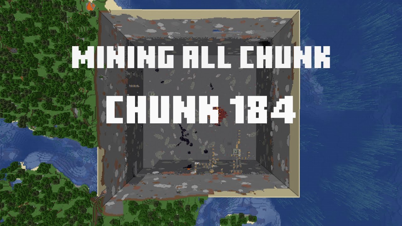 Mining all the chunks in Minecraft (Chunk 184) in 1 Minute - YouTube