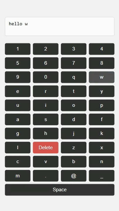 Responsive virtual keyboard using html css and javascript #html #css #javascript #codinglife ...