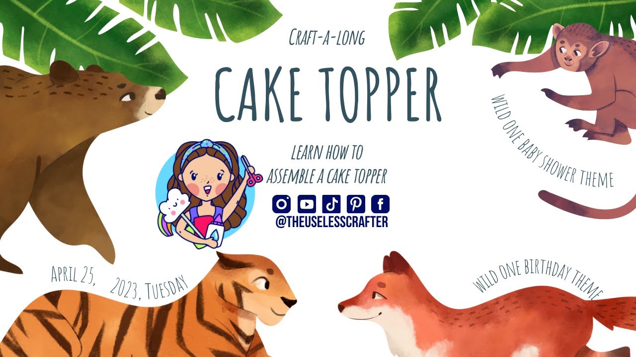 How To Make a Layered Cardstock Cake Topper With Cricut - Wild One Cake ...