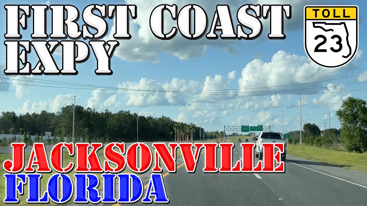 FL 23 North - First Coast Expressway - Jacksonville - Florida - 4K ...
