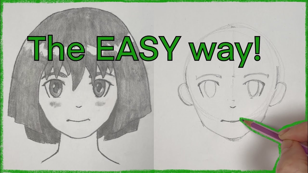 How to Draw an Anime Head (Easy Step-by-Step Tutorial) - YouTube