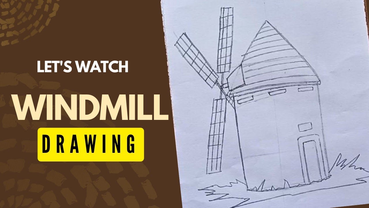 Windmill Drawing | How to draw windmill | Colourful Box | #windmill ...