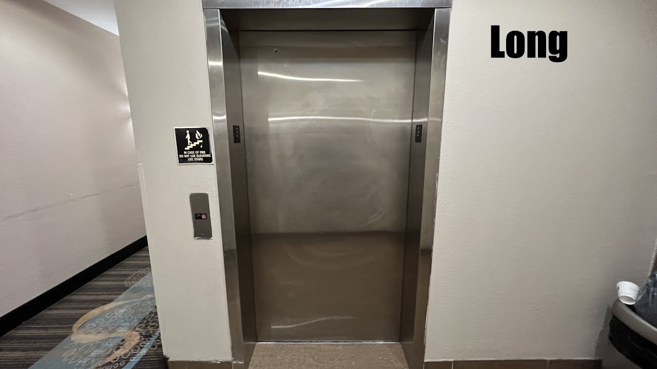 Long Elevator at the Hawthorne Suites in Bloomington IL - YouTube