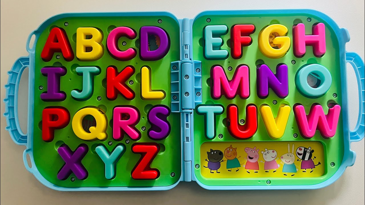 ABC learning with Peppa Pig Alphabet Letters 🎈 - YouTube
