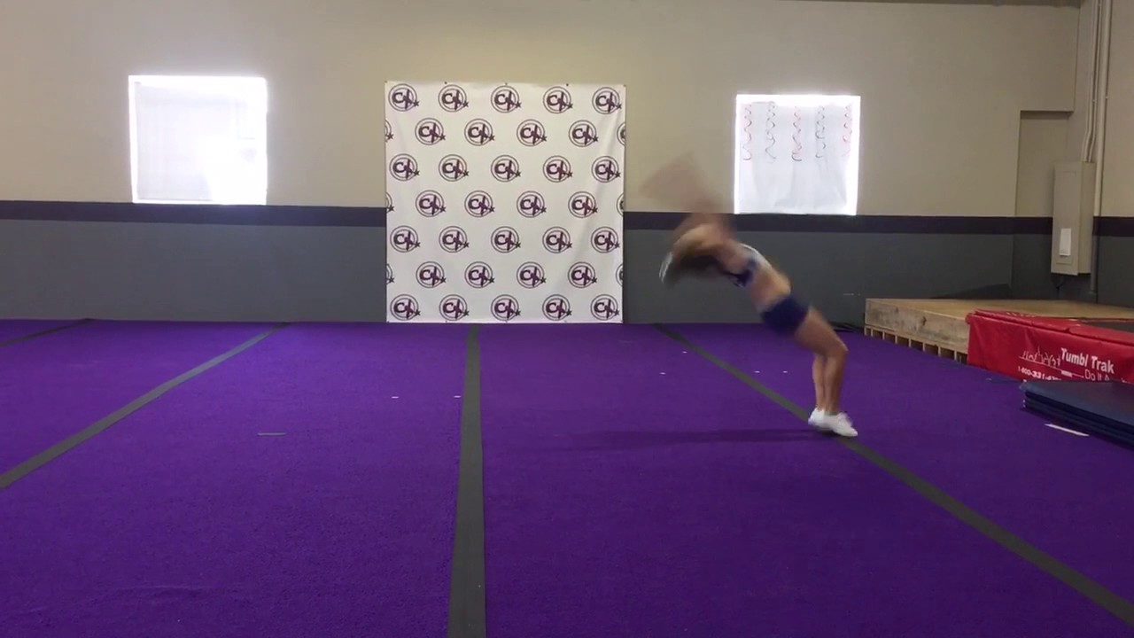 CheerXperience Tumbling: Back Handspring Tuck - YouTube