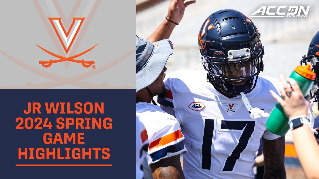 Virginia WR JR Wilson Shows Out In Spring Game - YouTube