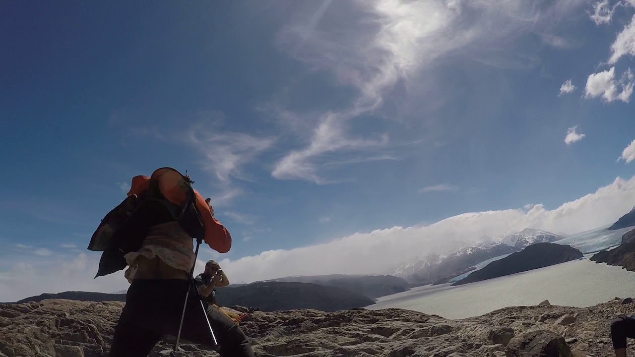 Patagonia - Glacier Grey Lookout Point - Windy - YouTube