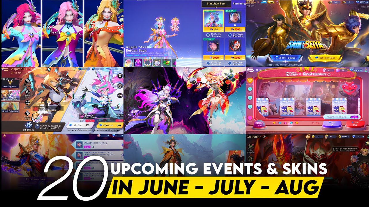 20 UPCOMING SKINS AND EVENTS SCHEDULE IN JUNE - JULY - AUGUST 2025 ...