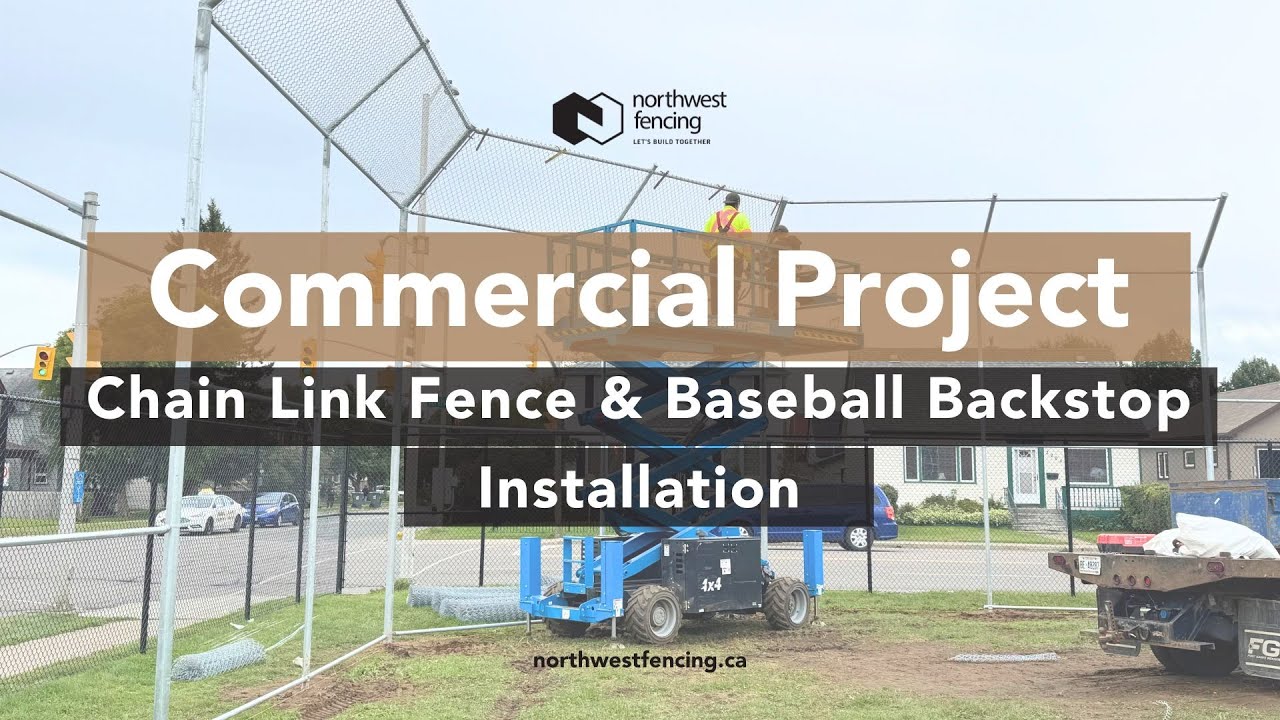 Chain Link Fence & Baseball Backstop Installation | Local School ...