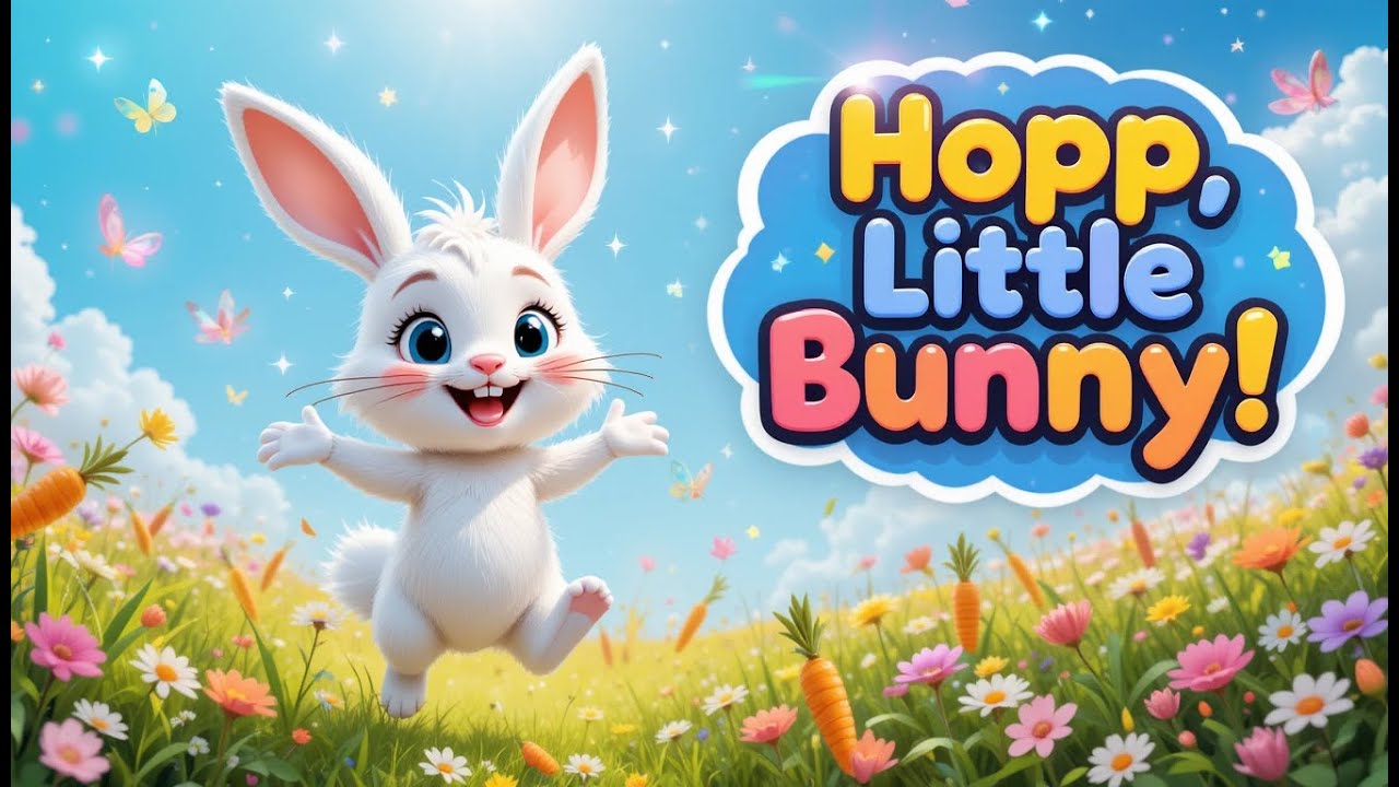 Hop Little Bunny 🐰 | Fun Springtime Rhyme for Kids | Cartoonic94 - YouTube