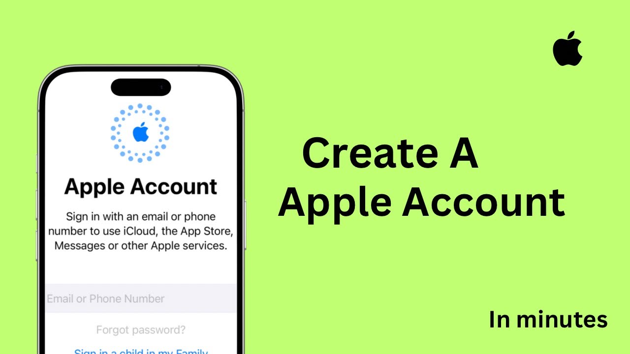 How to create Apple account | how to create iCloud id - YouTube