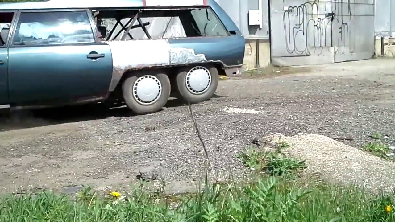 Citroen CX Six Wheeler Test Rride - YouTube