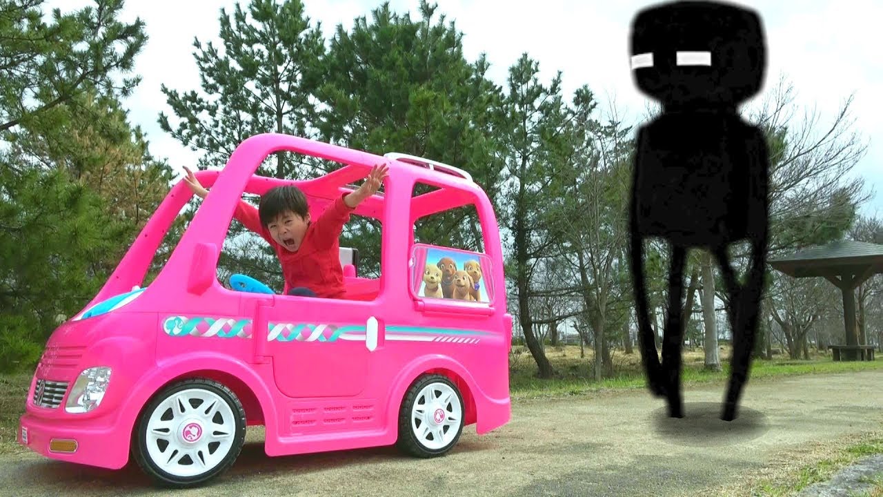 Barbie car Camping adventure Mine Craft 車でお出かけ大冒険！ - YouTube