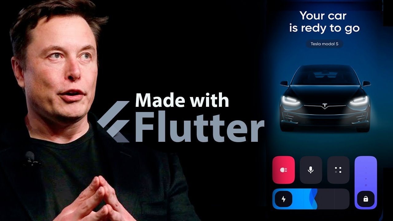This Tesla Car App Was Made in Flutter! - YouTube