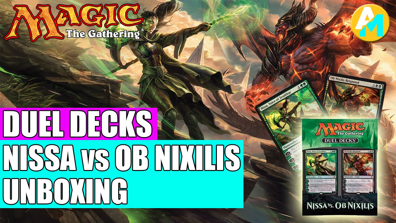 MTG - Duel Decks Nissa vs Ob Nixilis Unboxing - YouTube