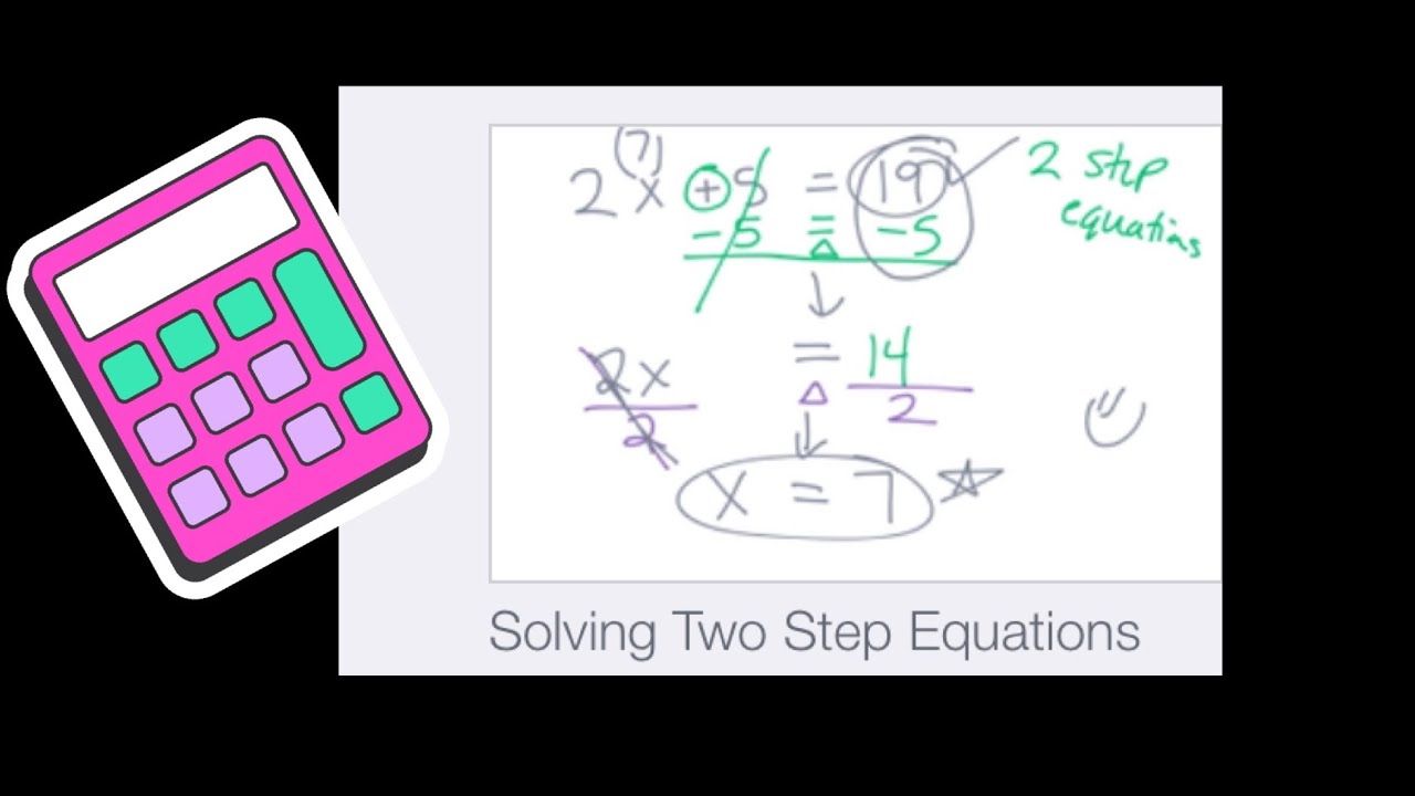 How to solve two step equations | Algebra | Math - YouTube