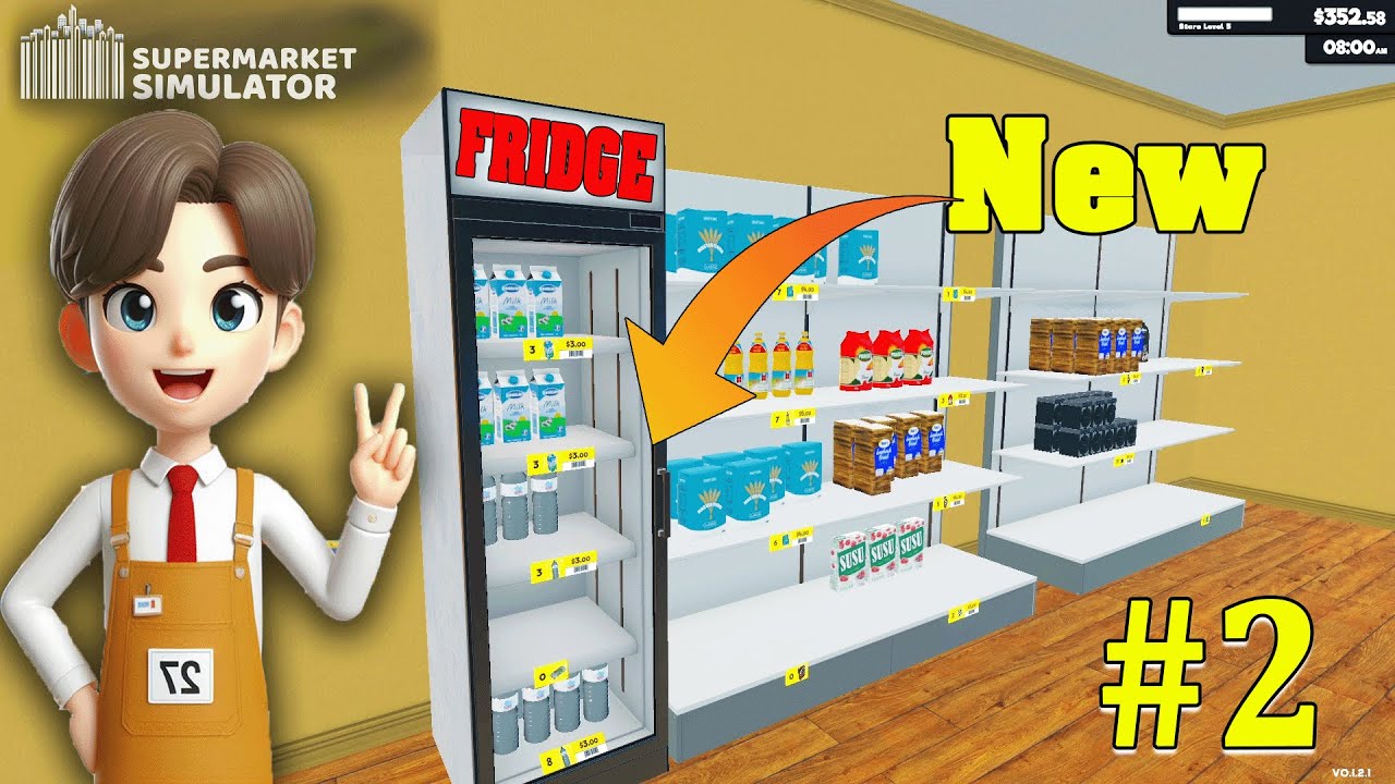 I Purchased New Refrigerator For New Productis😍 - Supermarket Simulator ...