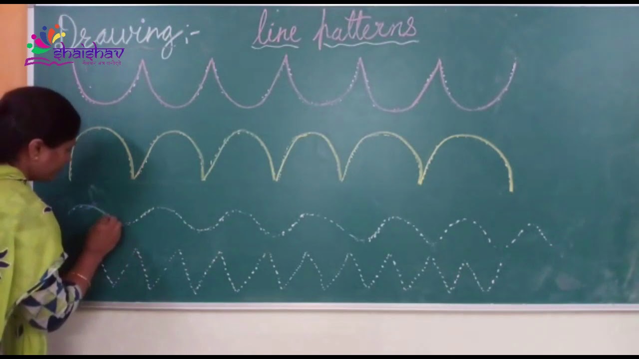 Sr.Kg - Lines Patterns - YouTube