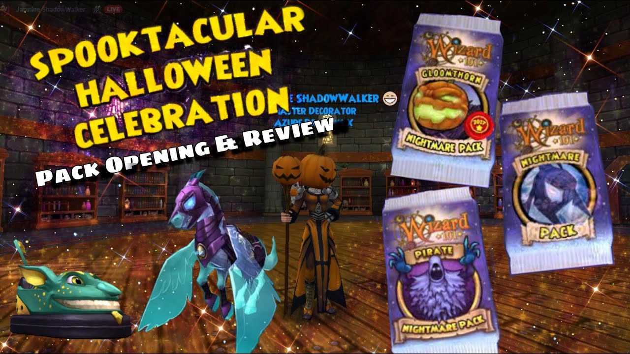 Wizard101 Halloween 2024 Pack Opening & Review! - YouTube