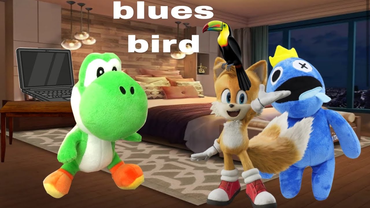 RainbowfriendsplushWORLD:Blues baby bird (yoshi gets hurt) - YouTube