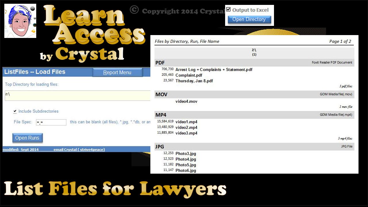 free tool in Microsoft Access to read file information from computer or ...
