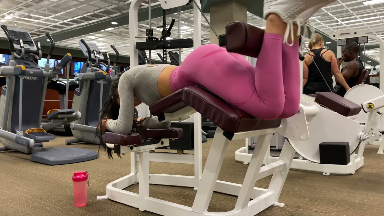 Week 1 / Workout 3 - Laying Leg Curl (toes pointed but not flexing ...