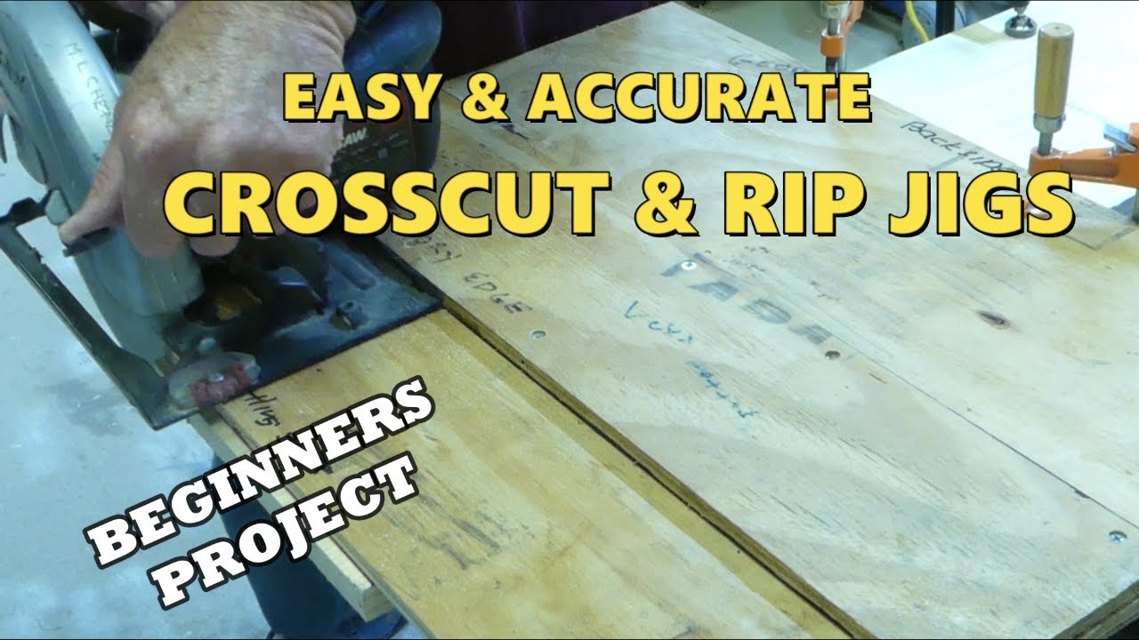 Make Easy Accurate Crosscut and Rip Jigs - With Just a Circular Saw ...