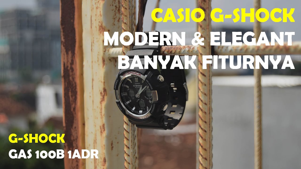 Review G Shock GAS 100B 1ADR - GALERY JAM TANGAN - YouTube