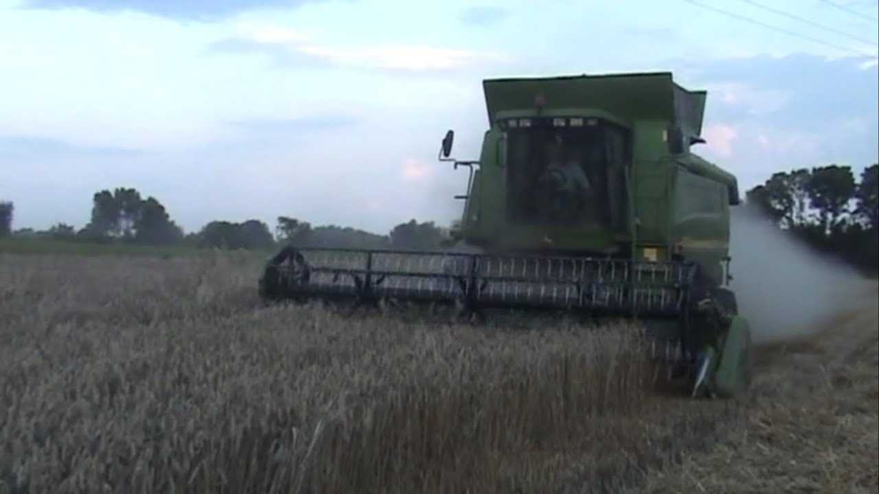 αλωνισμος σιταριου με John Deere 9680 wts Ζηλευτη και Παλαιοπυργος ...