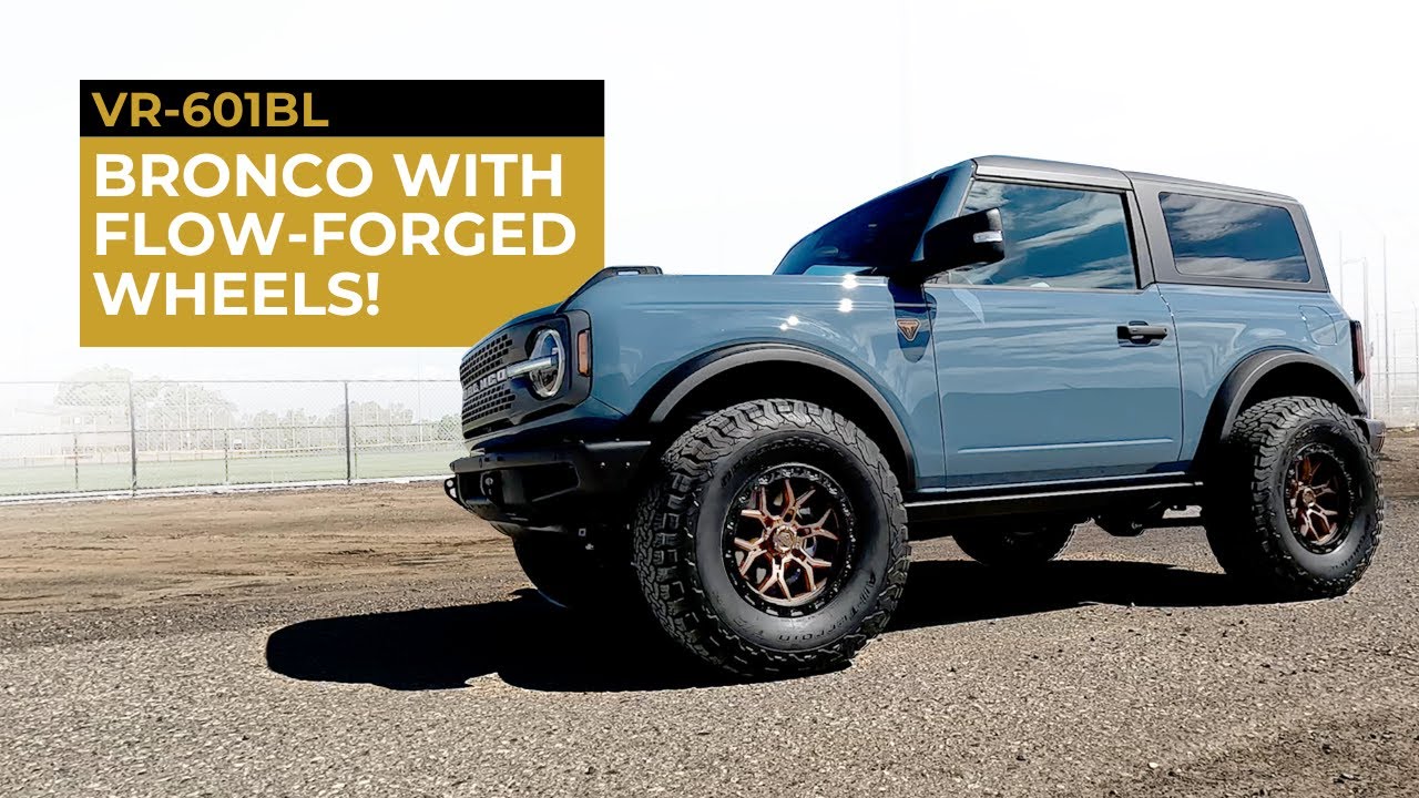 2022 Ford Bronco on Vorsteiner Offroad VenomRex 17" VR-601BL in Baja ...