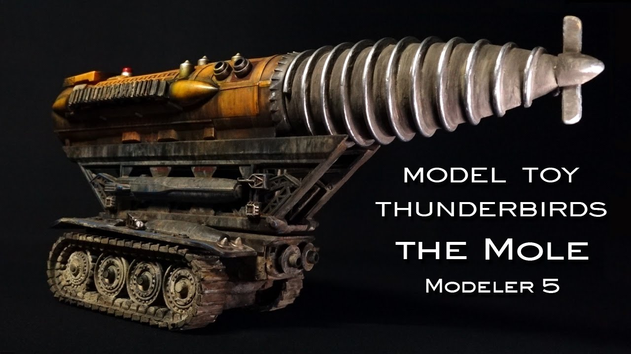 Making the toy look COOL only by weathering! Thunderbirds THE MOLE ...