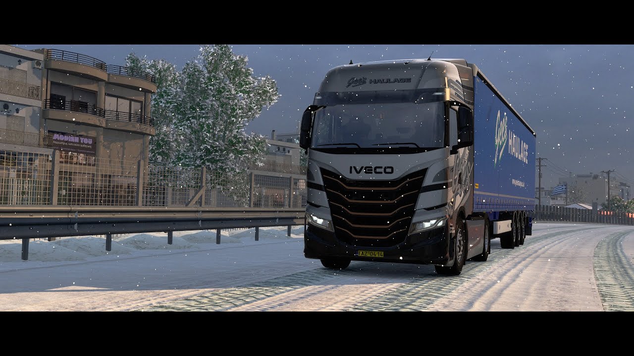 IVECO S-Way ★ WINTER Greece ★ POV Driving 2K - YouTube
