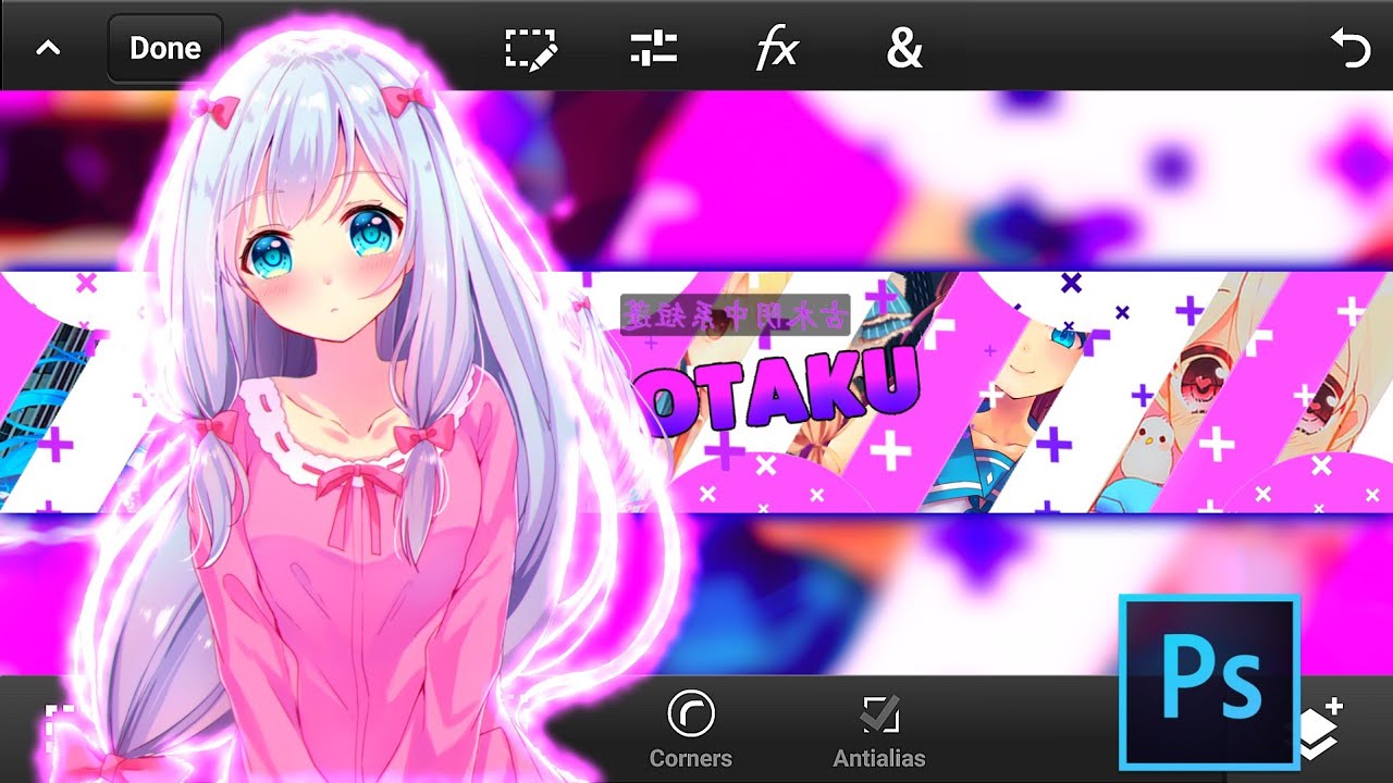 [Speed Art] Otaku Banner - PsTouch - YouTube