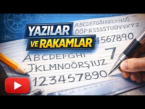 Teknik Resim 7. DERS - Yazılar ve Rakamlar