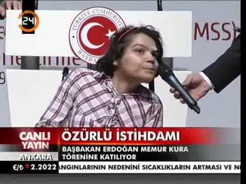 Engelli kizin siiri Basbakan'i mest etti.