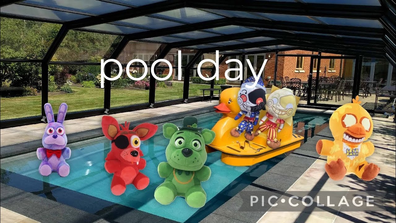 Fnaf plush movie: pool day - YouTube