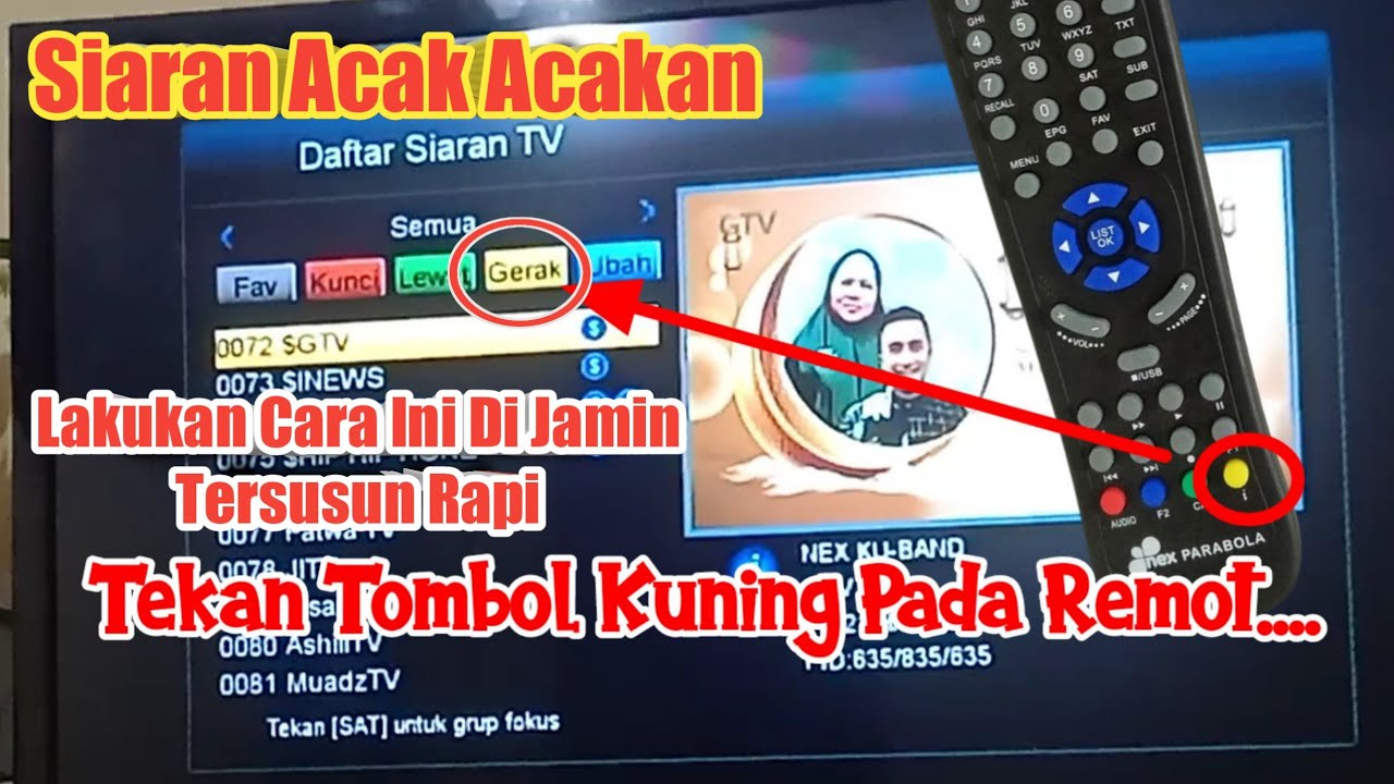 Cara Menyusun siaran Nex Parabola Mengurutka Chanel tv Nex parabola ...