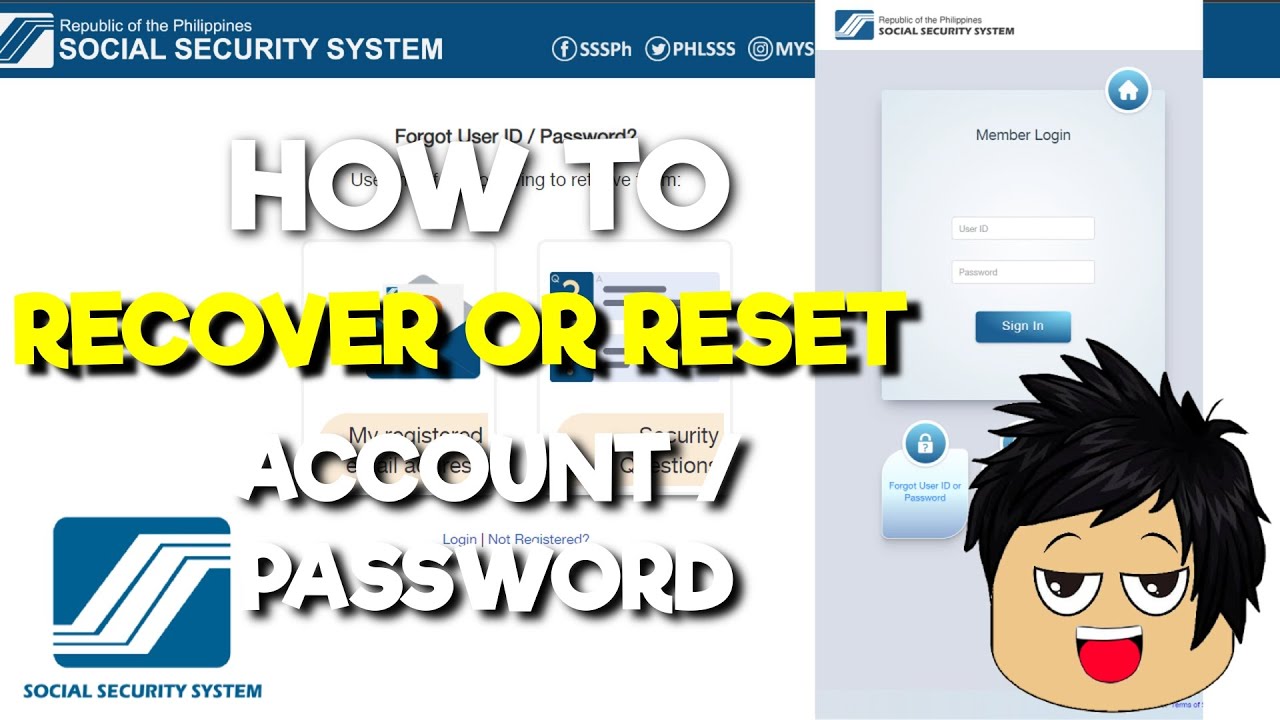 How to Recover SSS Account o Paano mag Reset ng SSS Password [2023 ...