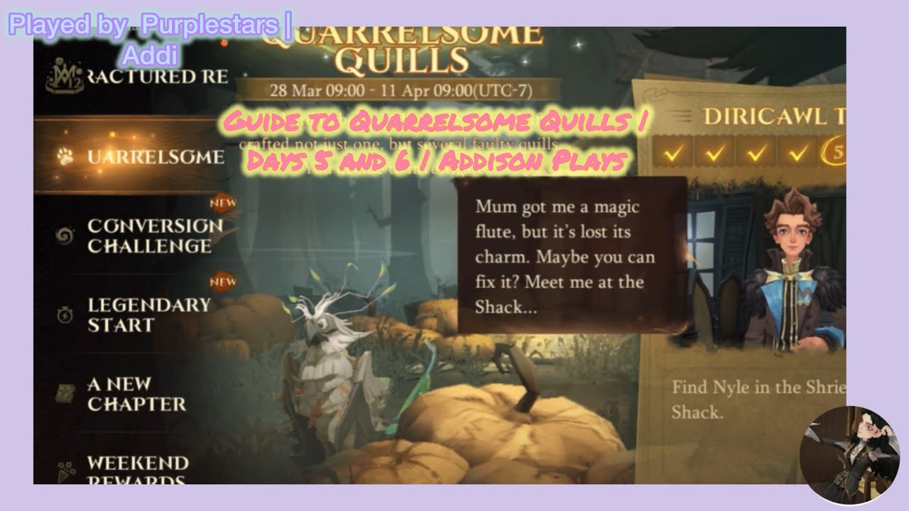 Magic Awakened | Guide to Quarrelsome Quills | Day 5 and 6 location ...