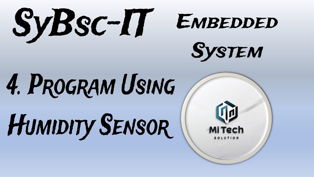 Program Using Humidity Centre..... SyBsc-IT Semester 4th - YouTube