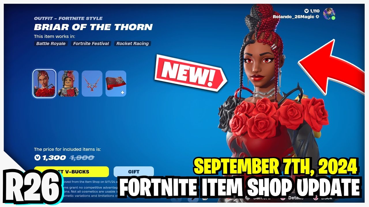 Fortnite Item Shop *NEW* MIDNIGHT ROSE BUNDLE & WHAT YOU WANT ICON ...